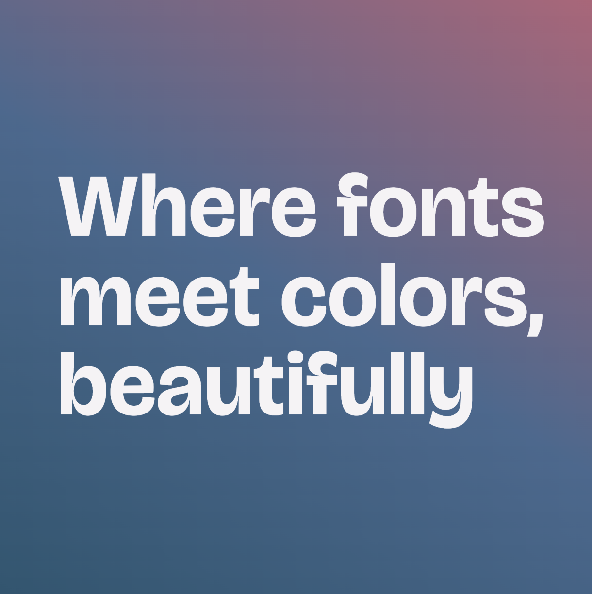 Brollly | Where fonts meet colors, beautifully